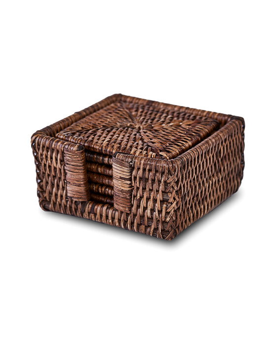 Antique Coasters Rattan 6-pack - Newport