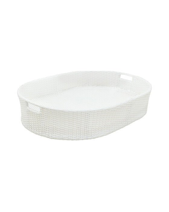 Floating Pool Tray White Oval - Newport
