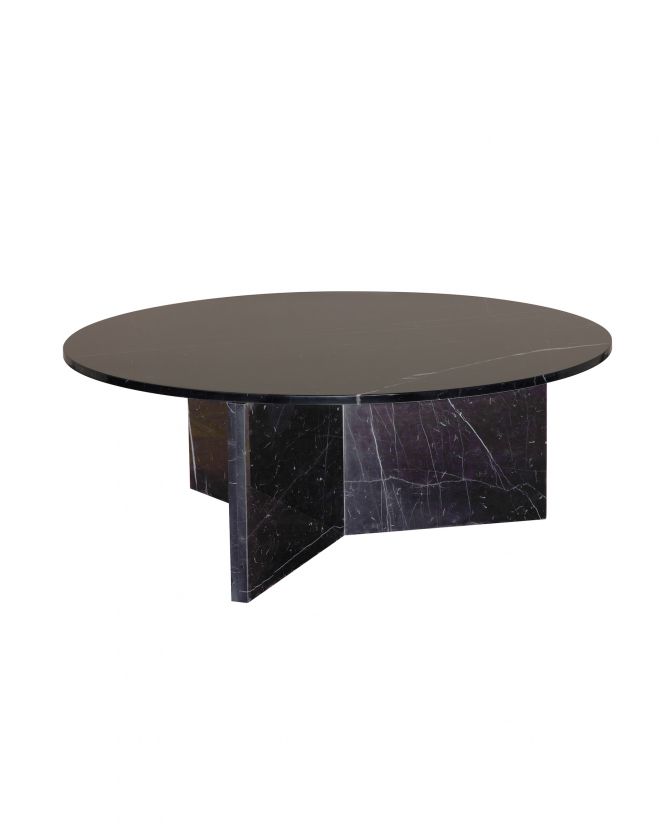 Trinity coffee table black marble - Newport
