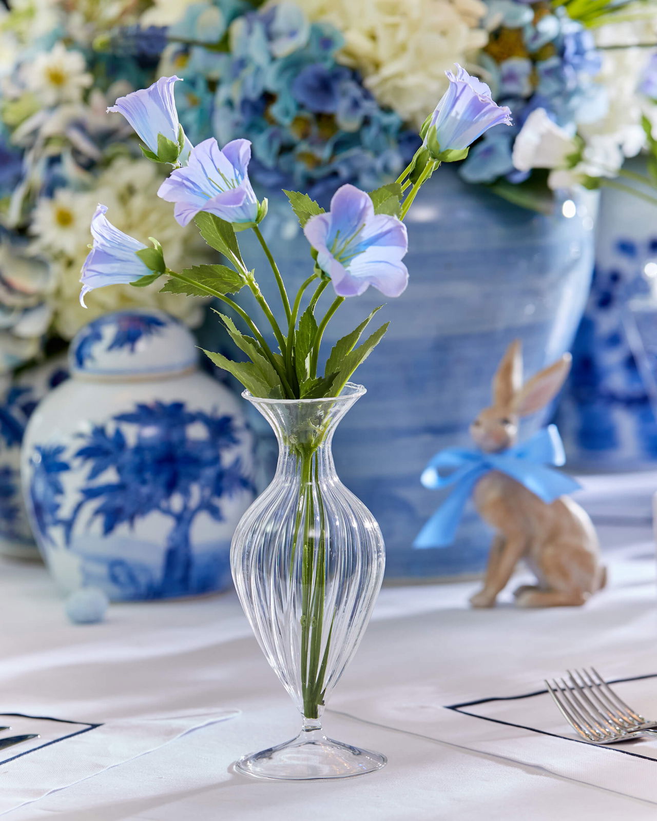 Lilly Vase Clear Glass Newport